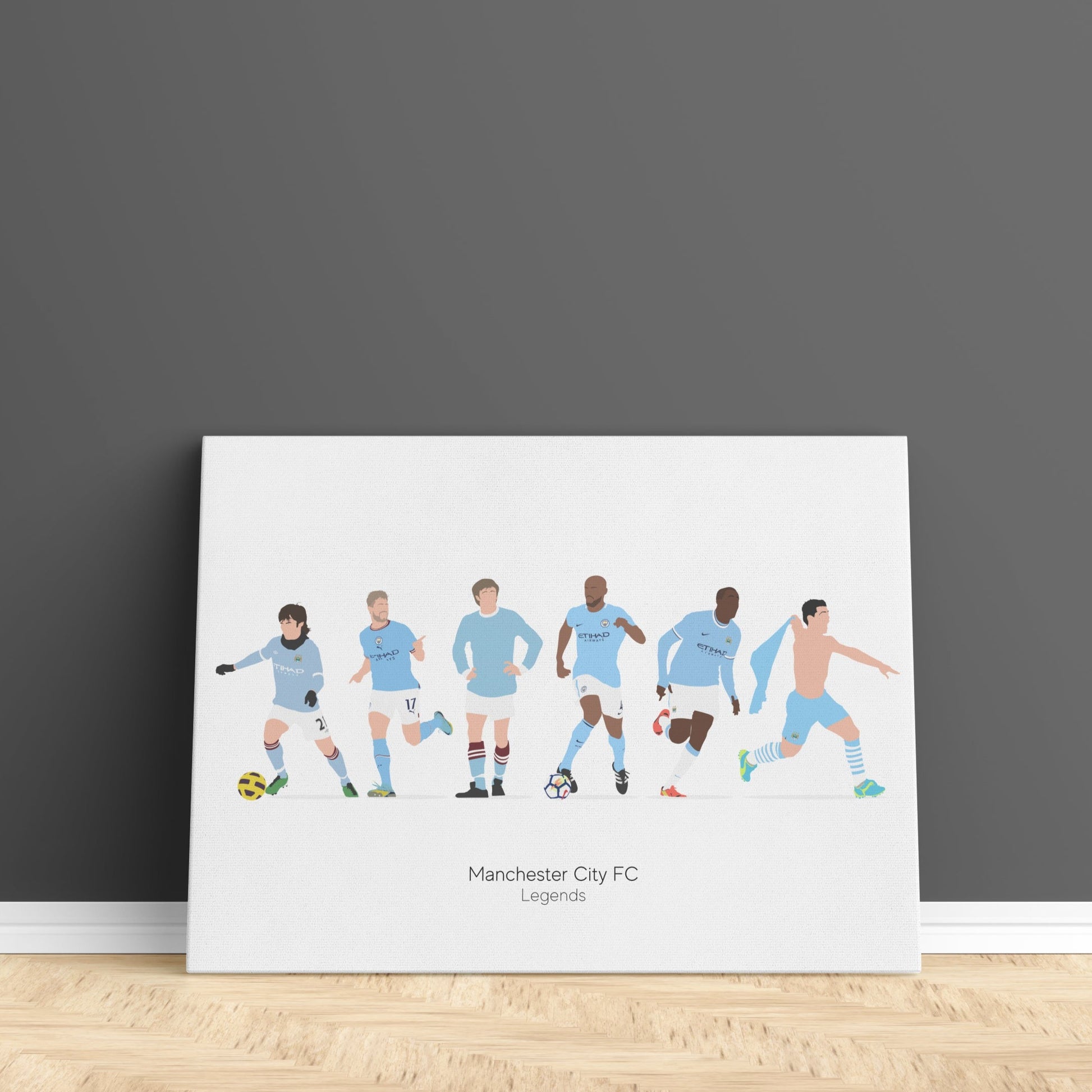 Manchester City Legends Print – Icons Illustrated