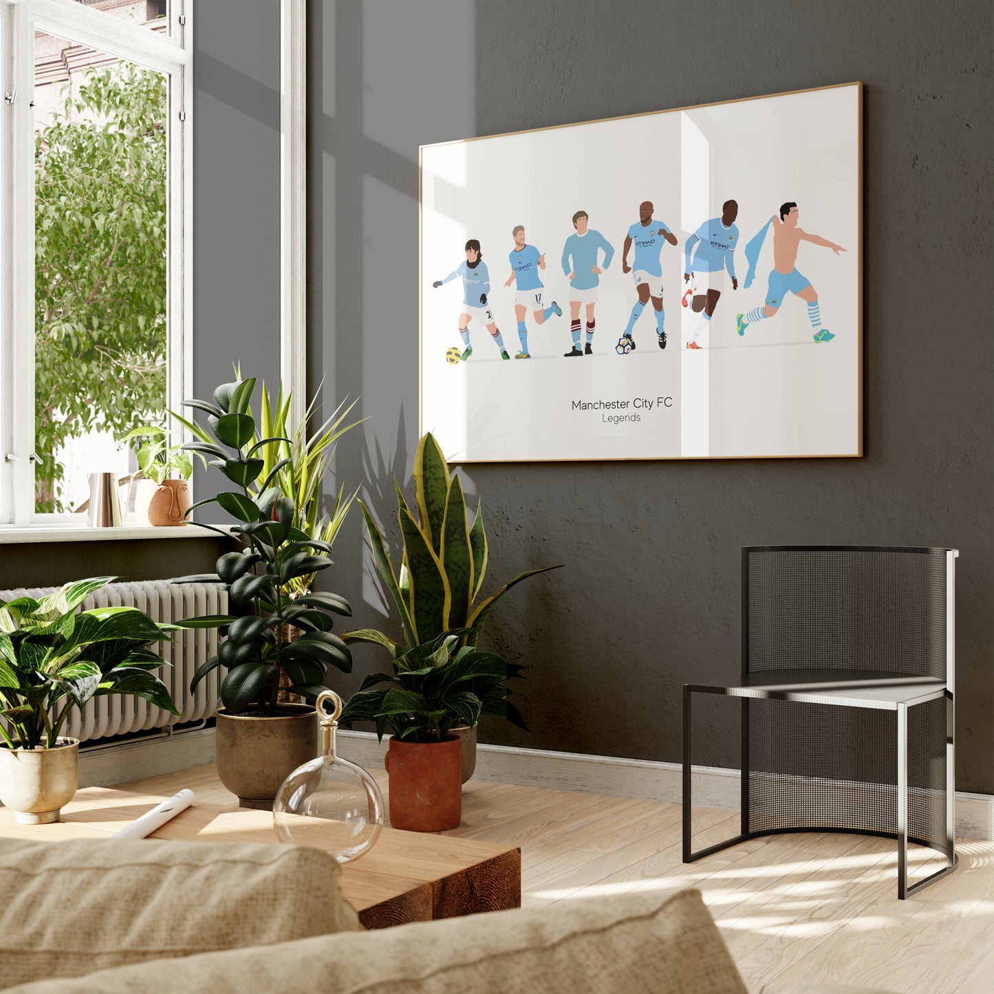 Manchester City Legends Print – Icons Illustrated