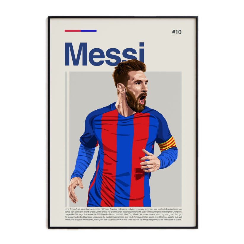 Lionel Messi Barcelona Print – Icons Illustrated