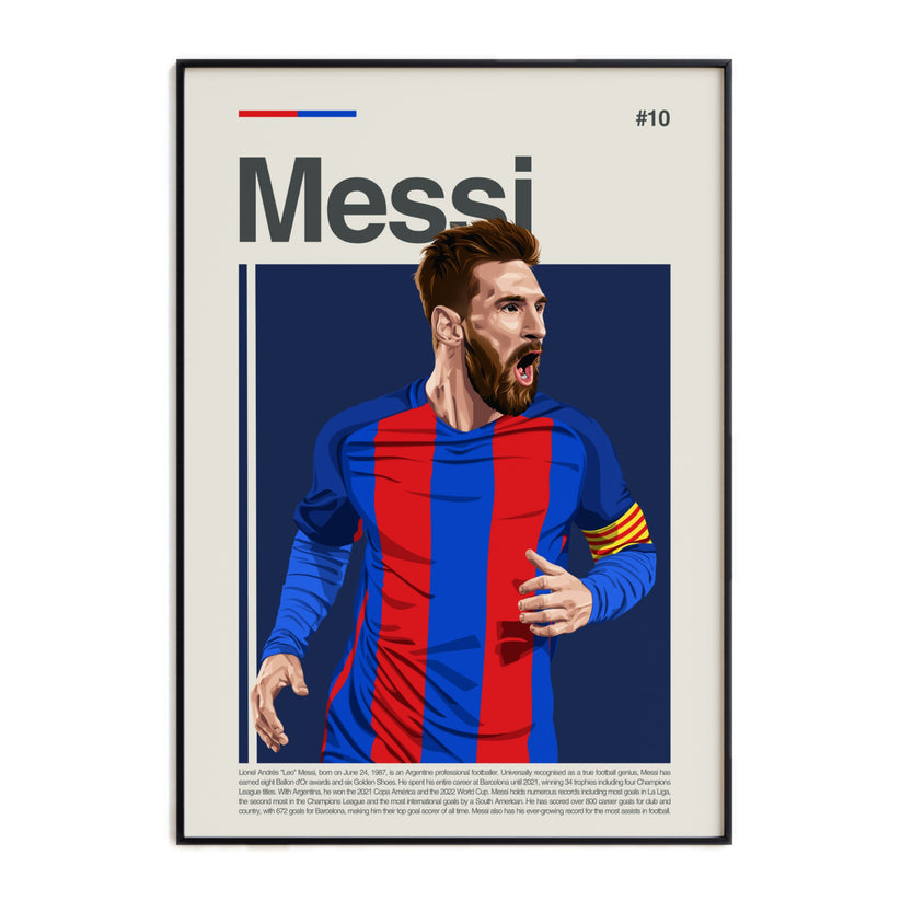 Lionel Messi Barcelona Print – Icons Illustrated