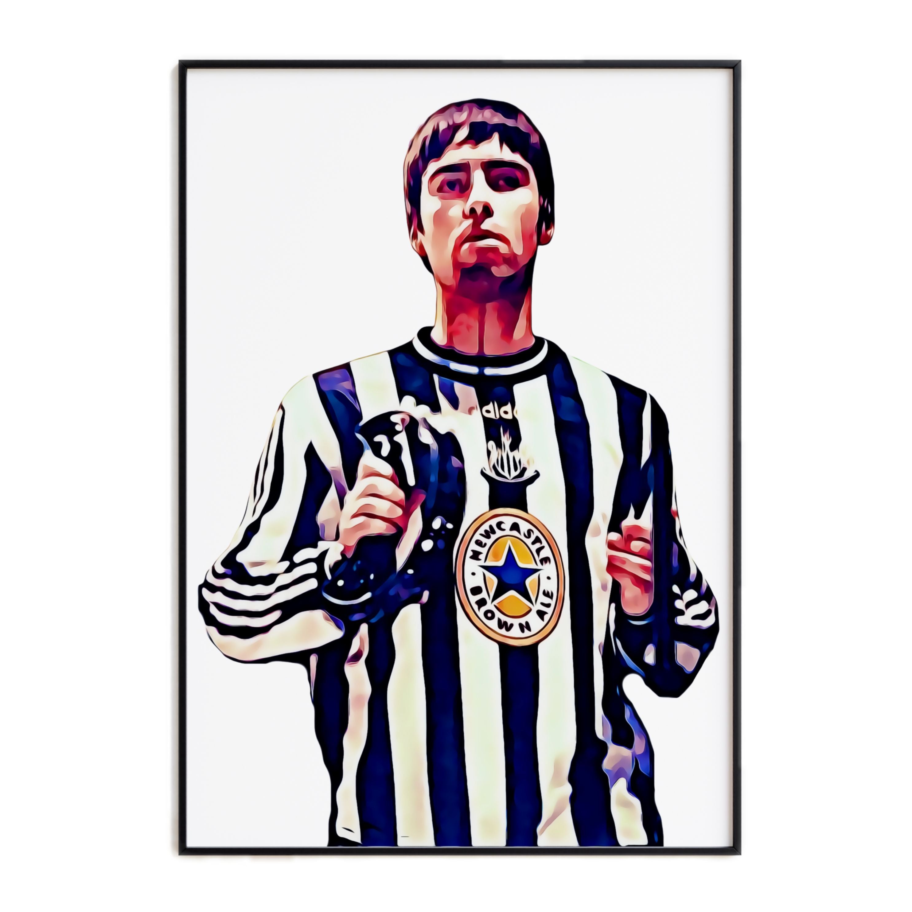 Liam Gallagher Newcastle United 1997 Print – Icons Illustrated